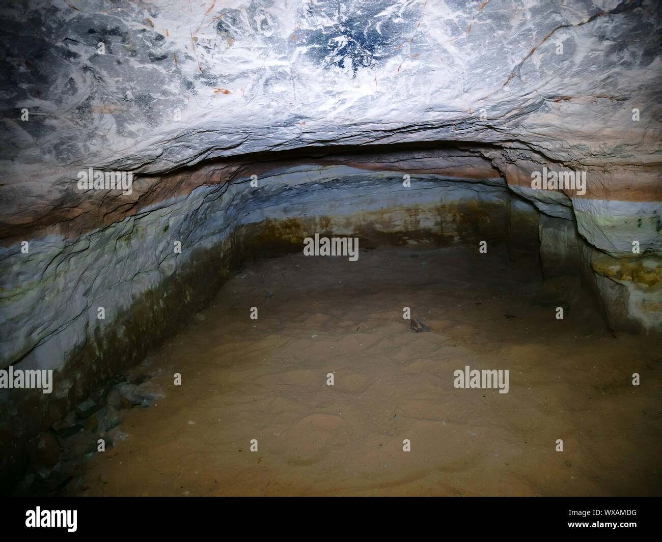 artificial cave under earth journey Stock Photo - Alamy