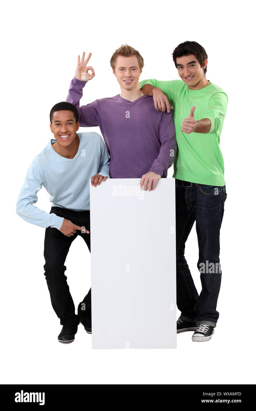 Presenting a poster hi-res stock photography and images - Alamy