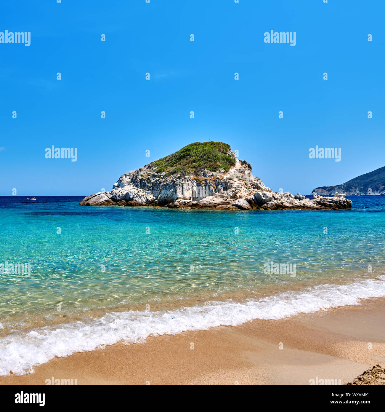 Beautiful beach landscape, Sithonia, Greece Stock Photo - Alamy