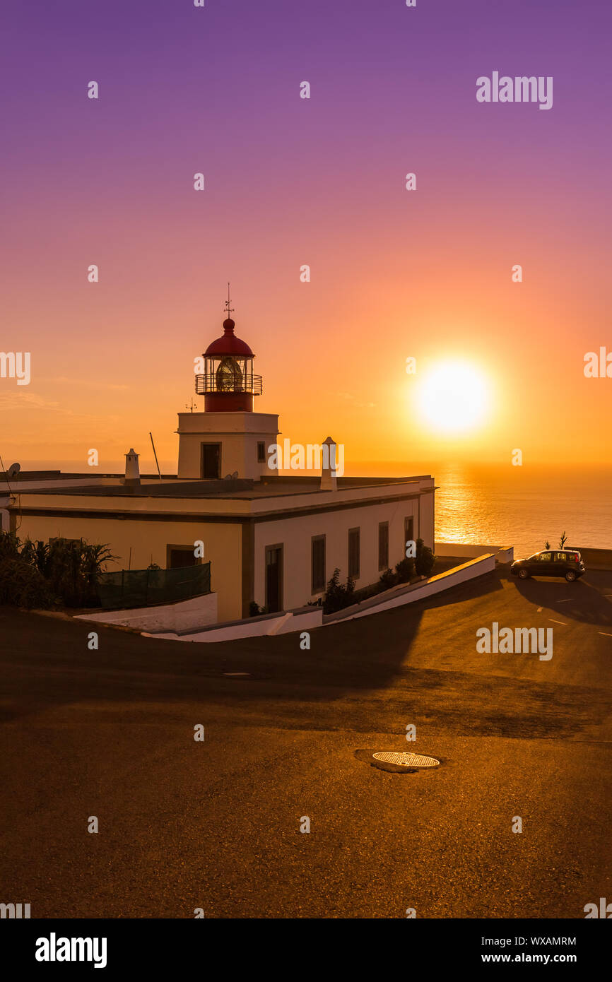 Lighthouse Ponta do Pargo - Madeira Portugal Stock Photo - Alamy