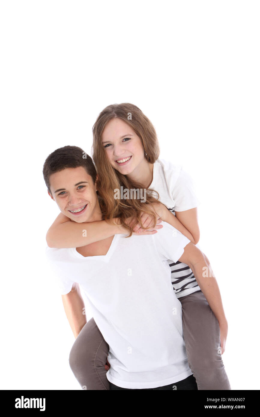 Girl getting piggyback ride hi-res stock photography and images - Alamy