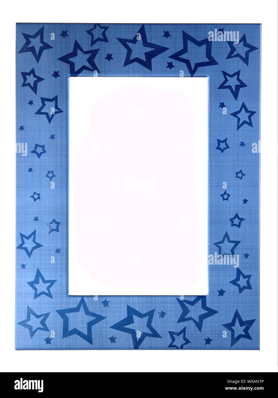 Dark blue frame on a white background Stock Photo - Alamy