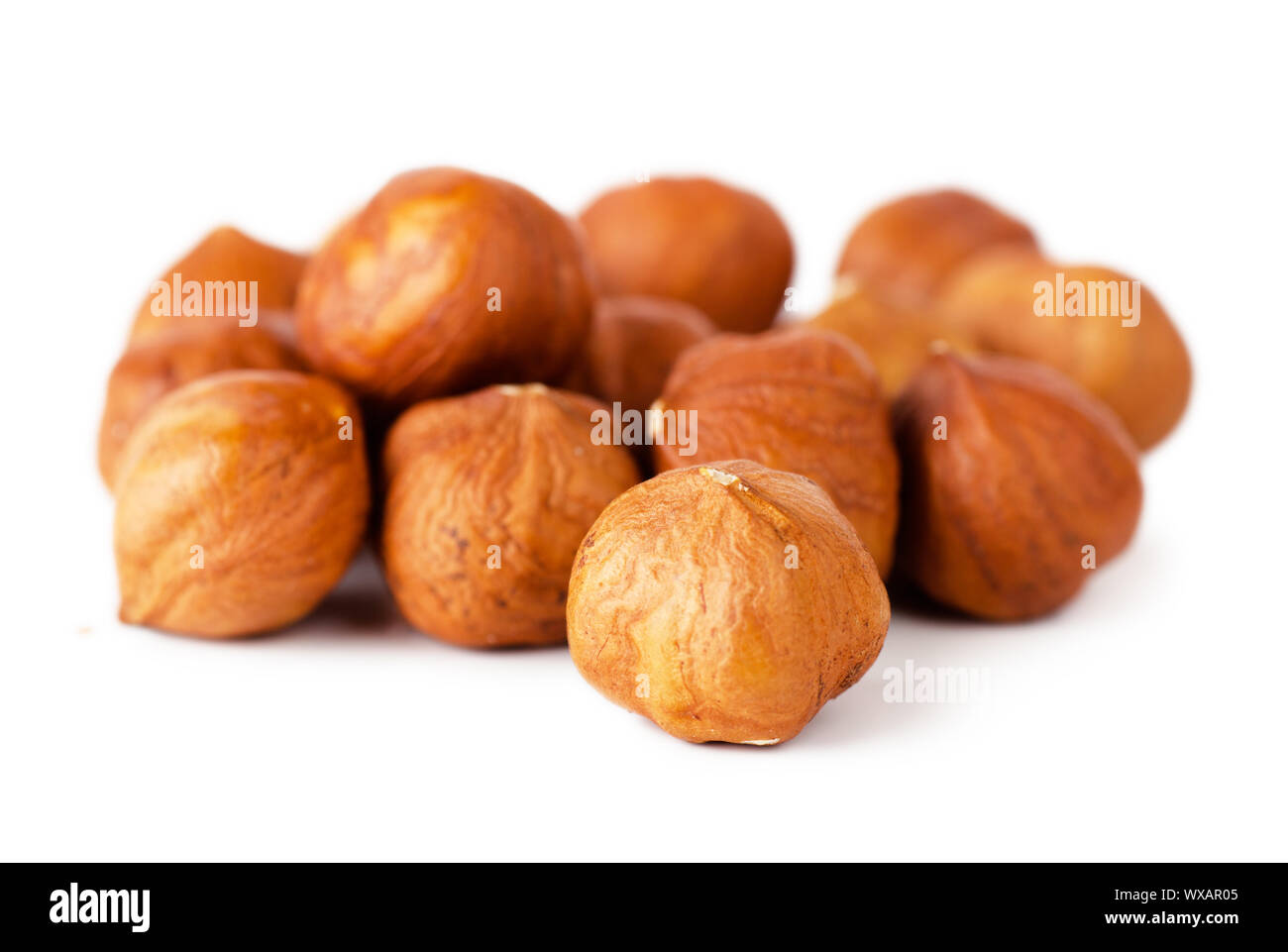 Group hazelnuts isolated over hi-res stock photography and images - Alamy
