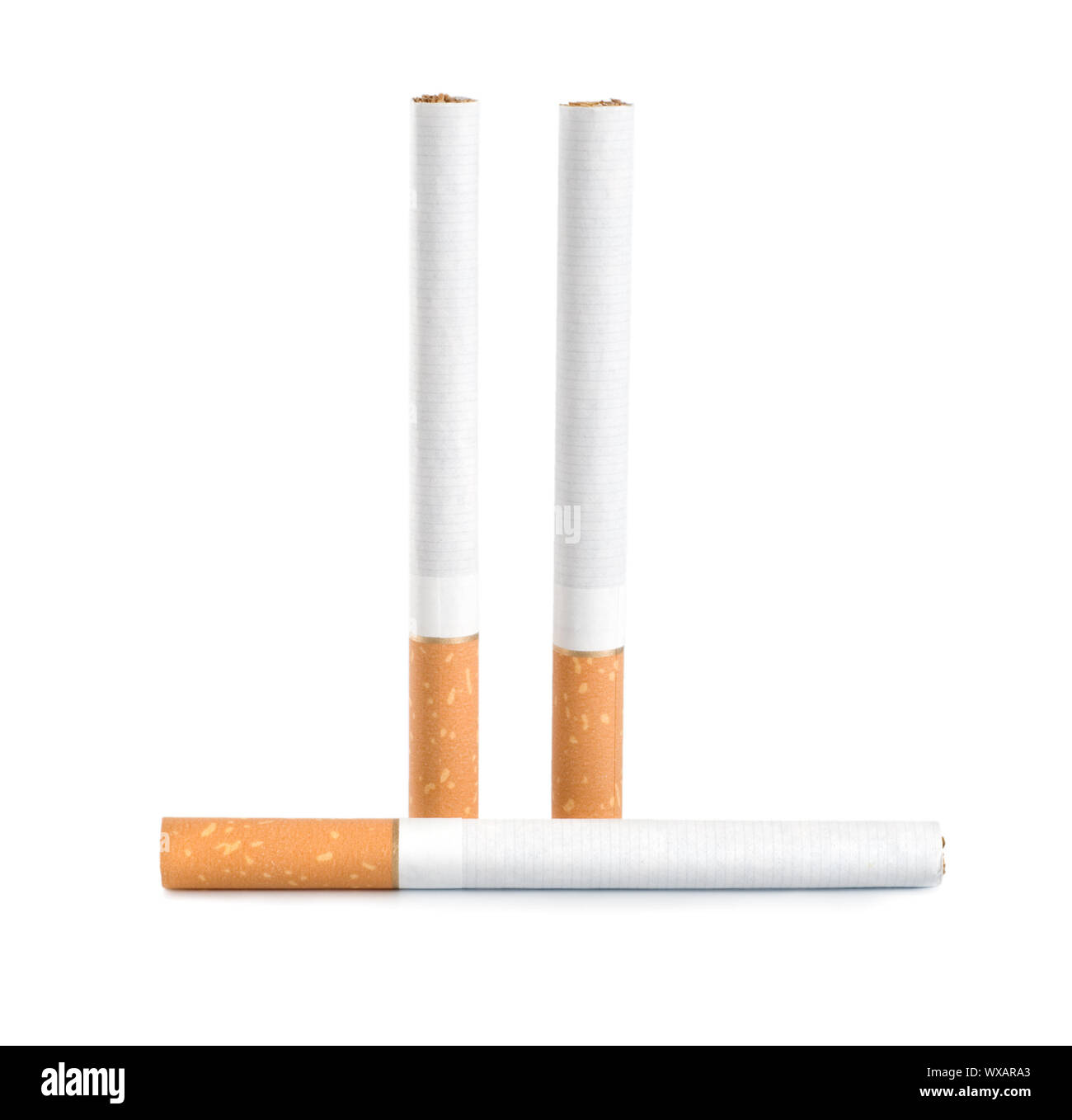 Three cigarettes Isolated on white background (Path Stock Photo - Alamy