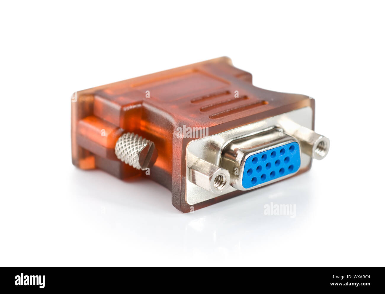 Monitor connector isolated on a white background Stock Photo - Alamy
