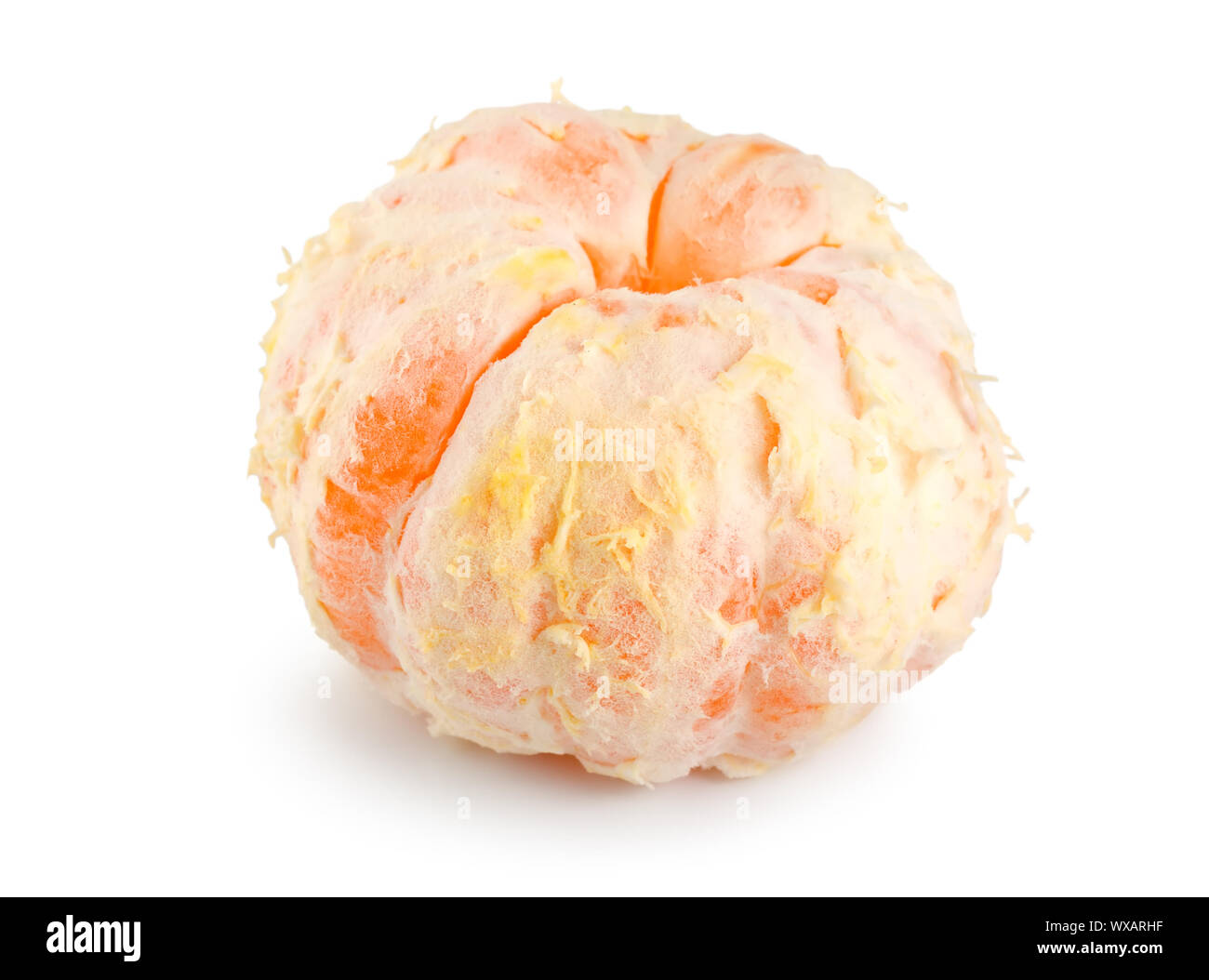 Peeled mandarin isolated on a white background Stock Photo - Alamy