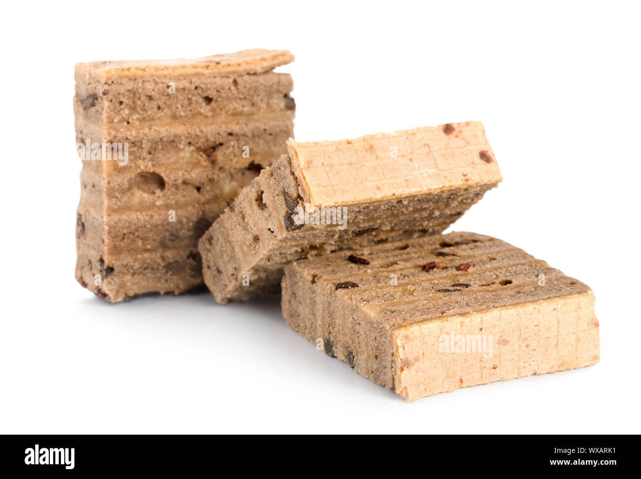 Three cookies isolated on a white background Stock Photo - Alamy