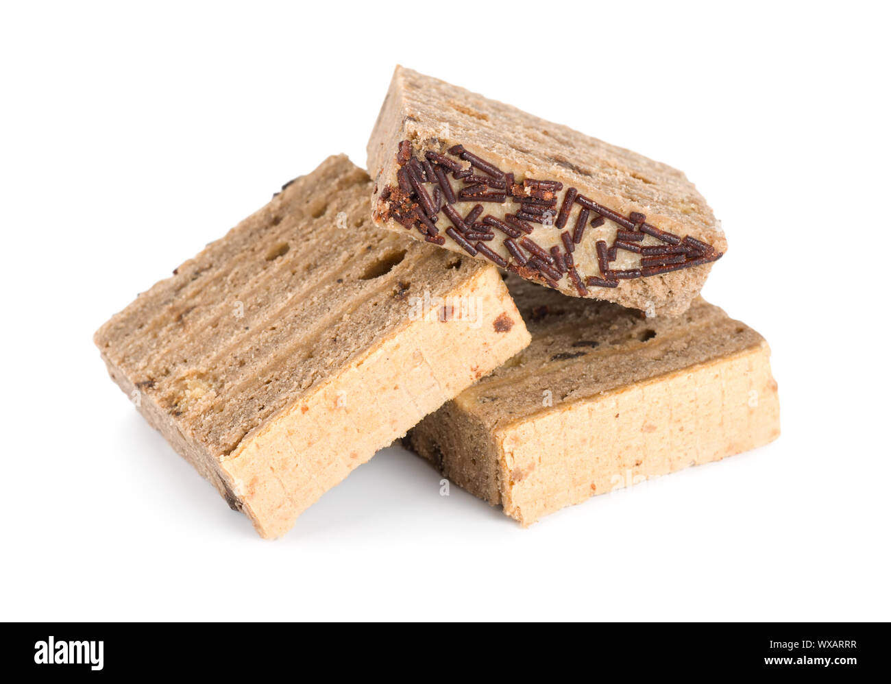 Three cookies isolated on a white background Stock Photo - Alamy