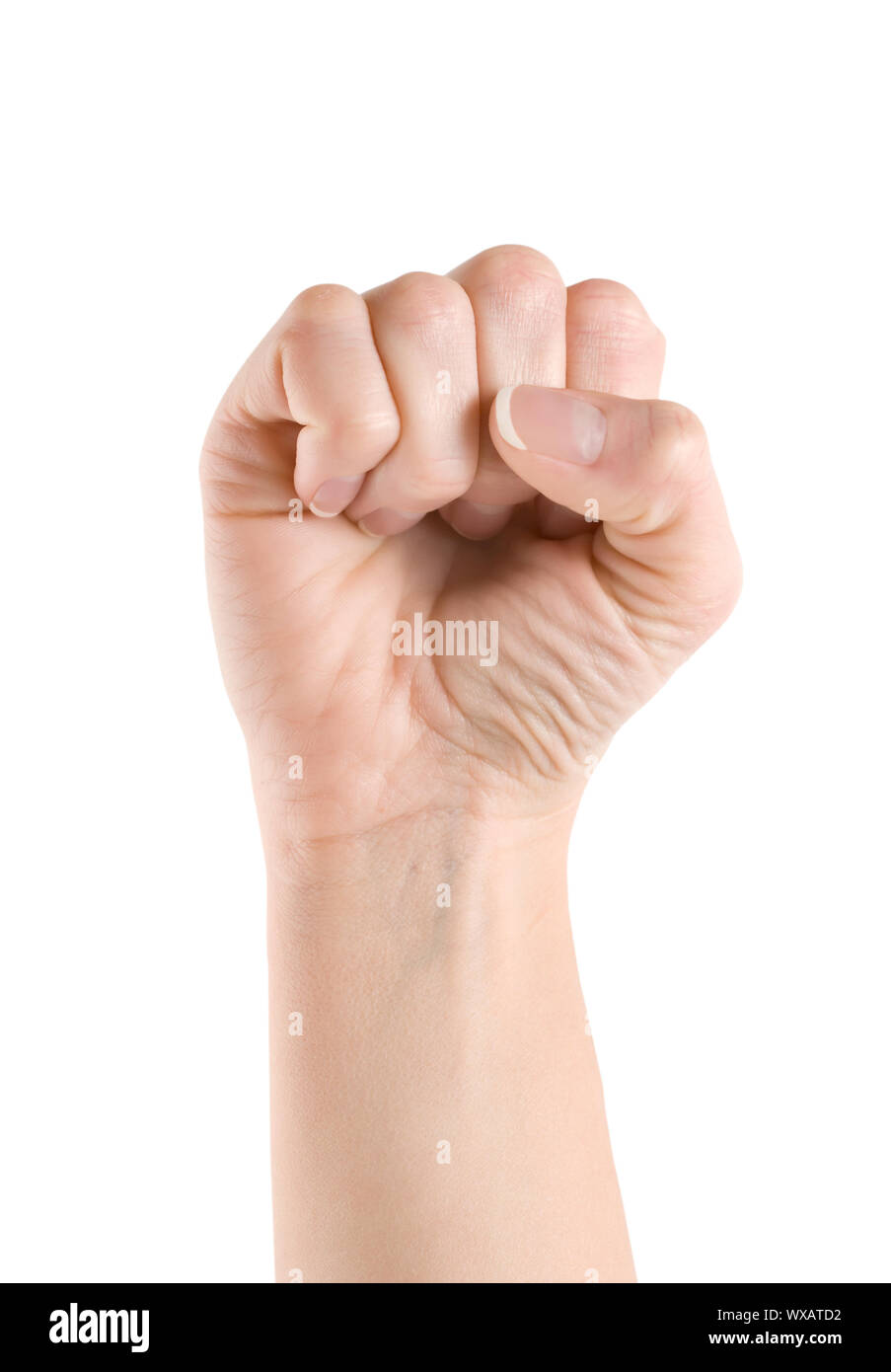 Human hand isolated on white background Stock Photo - Alamy