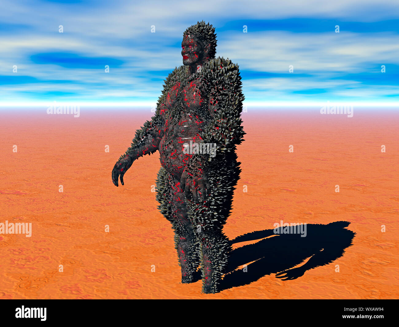 Monster is in the desert Stock Photo - Alamy