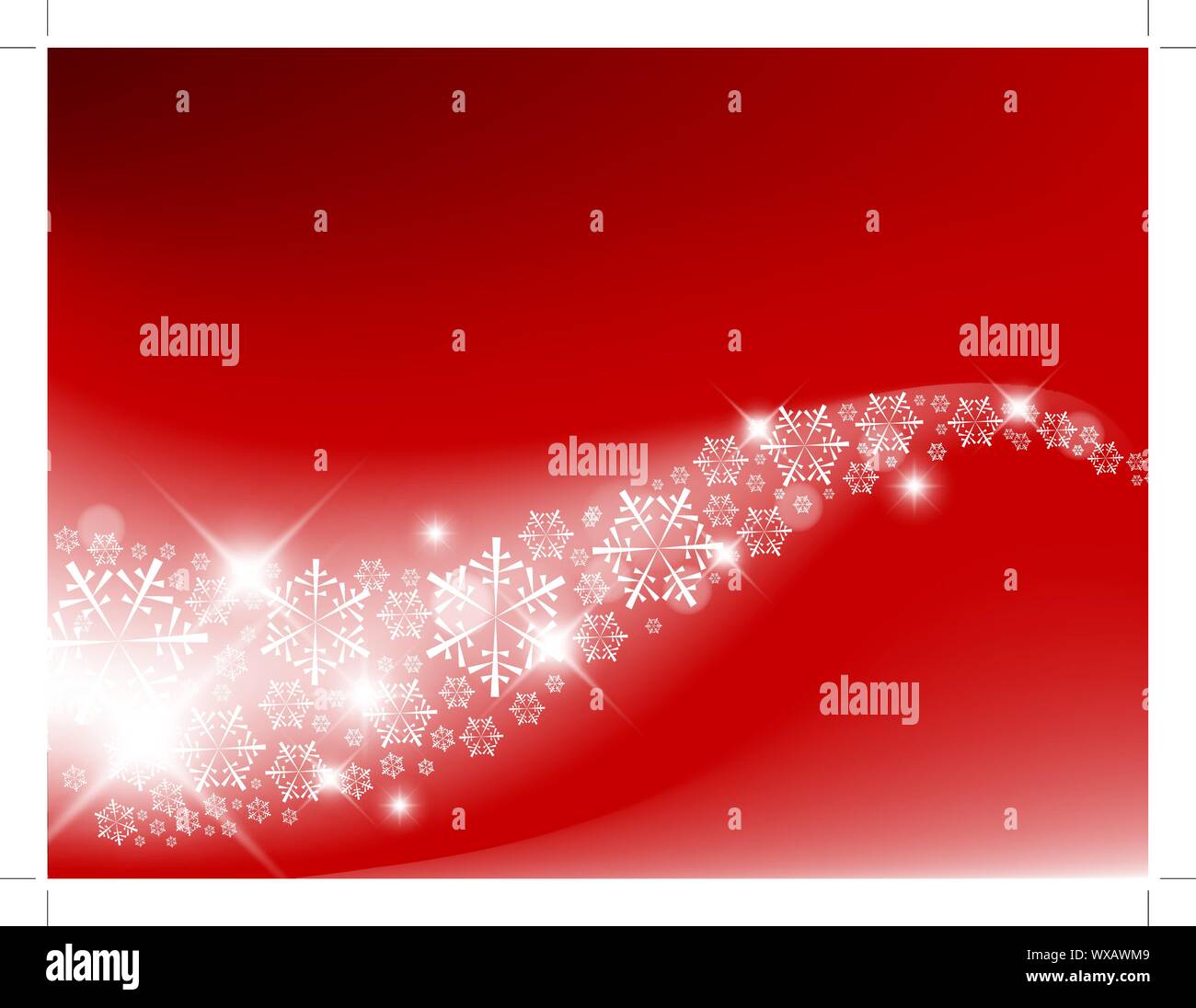 Red Abstract Christmas background with white snowflakes Stock Vector ...