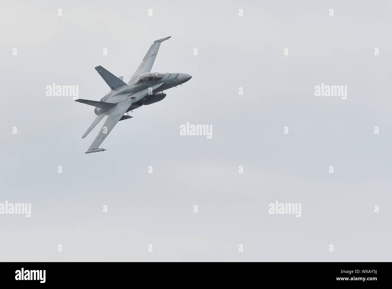 CF-18 Hornet in an air at the 70th annual Canadian International Air ...