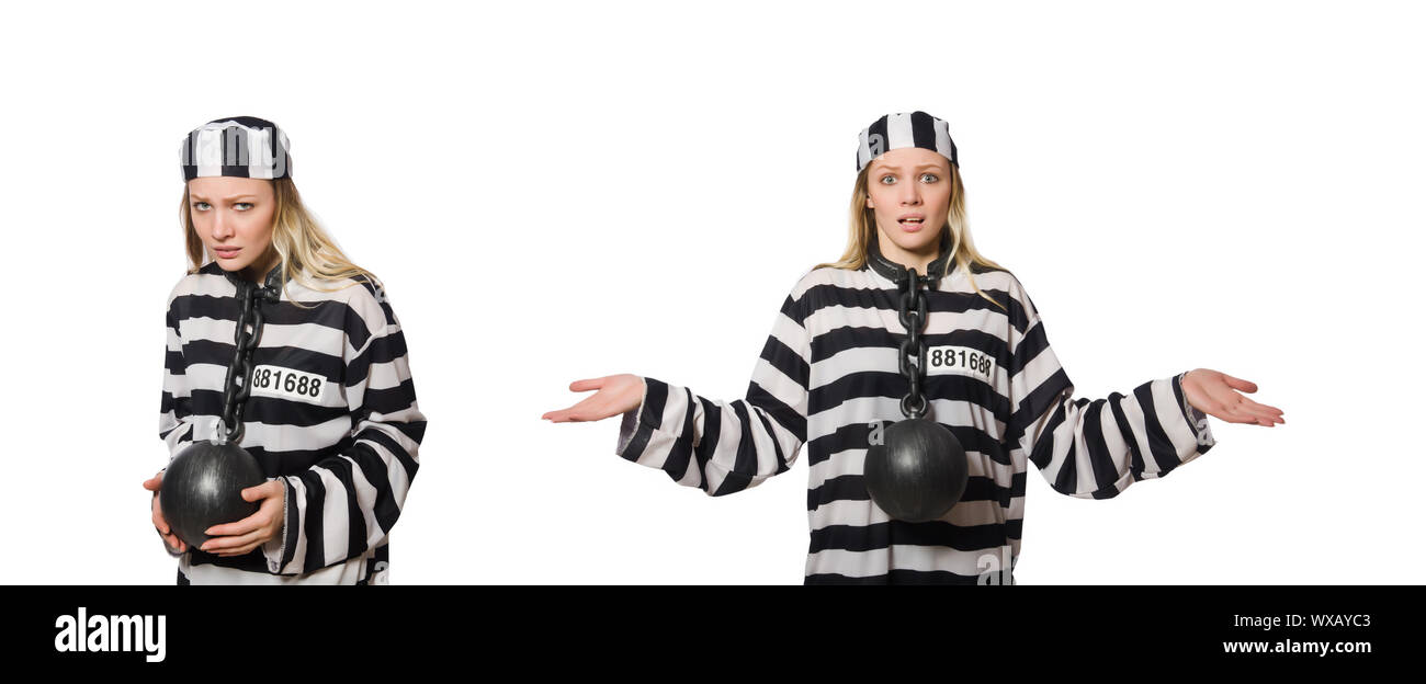 Funny prison inmate in concept Stock Photo - Alamy