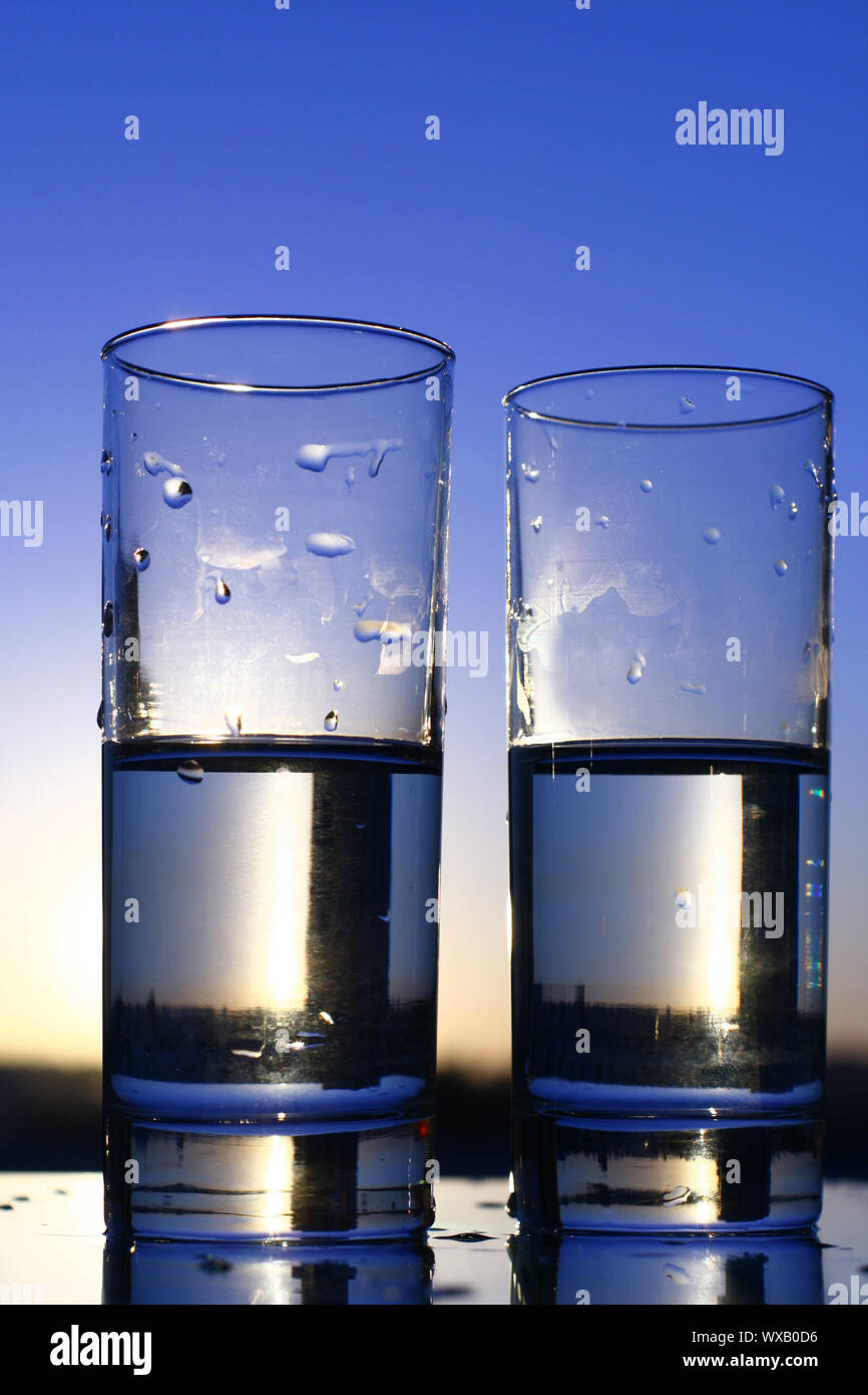 clean cold water in glass Stock Photo - Alamy