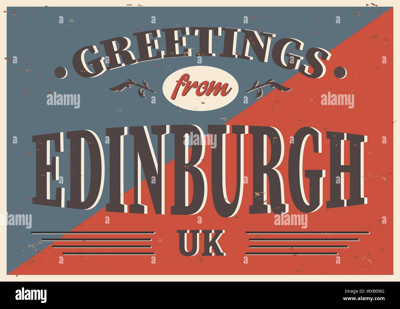 Edinburgh plaque Stock Vector Images - Alamy