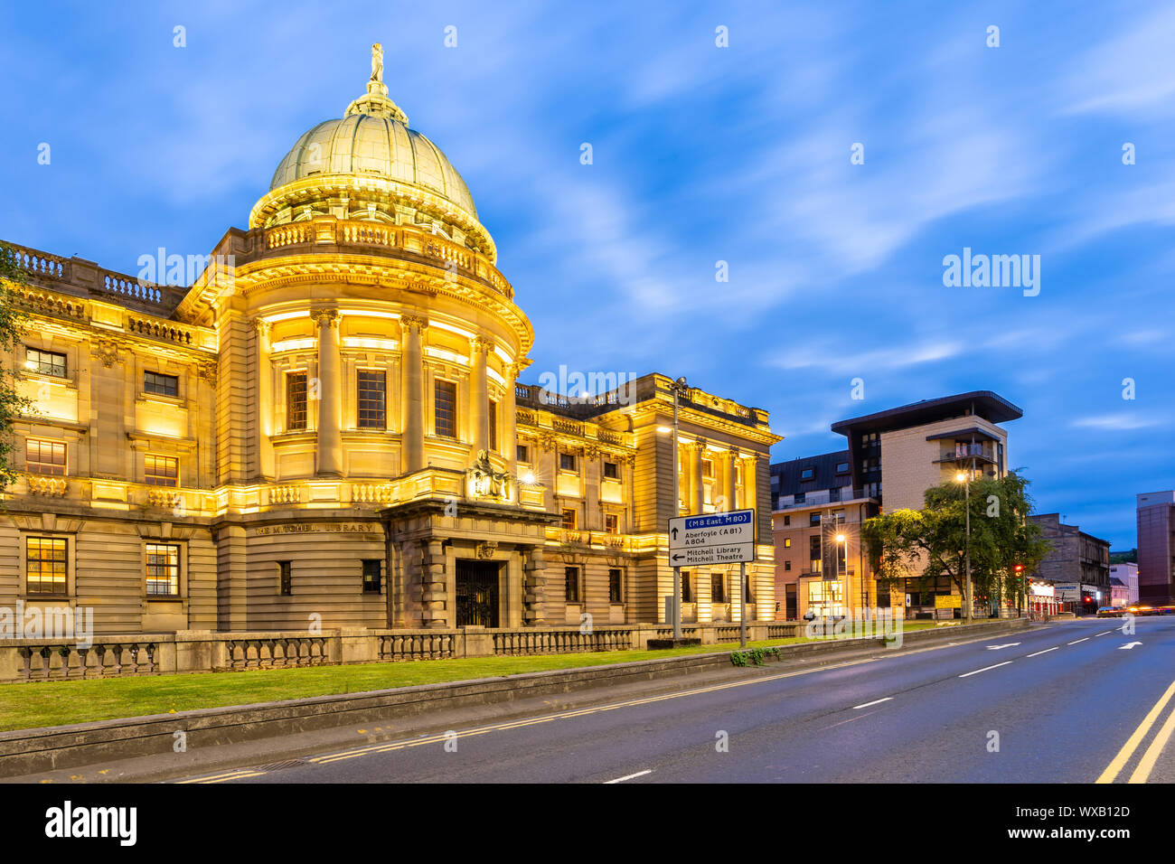 Glasgow Mitchell Library Scotland Stock Photo - Alamy