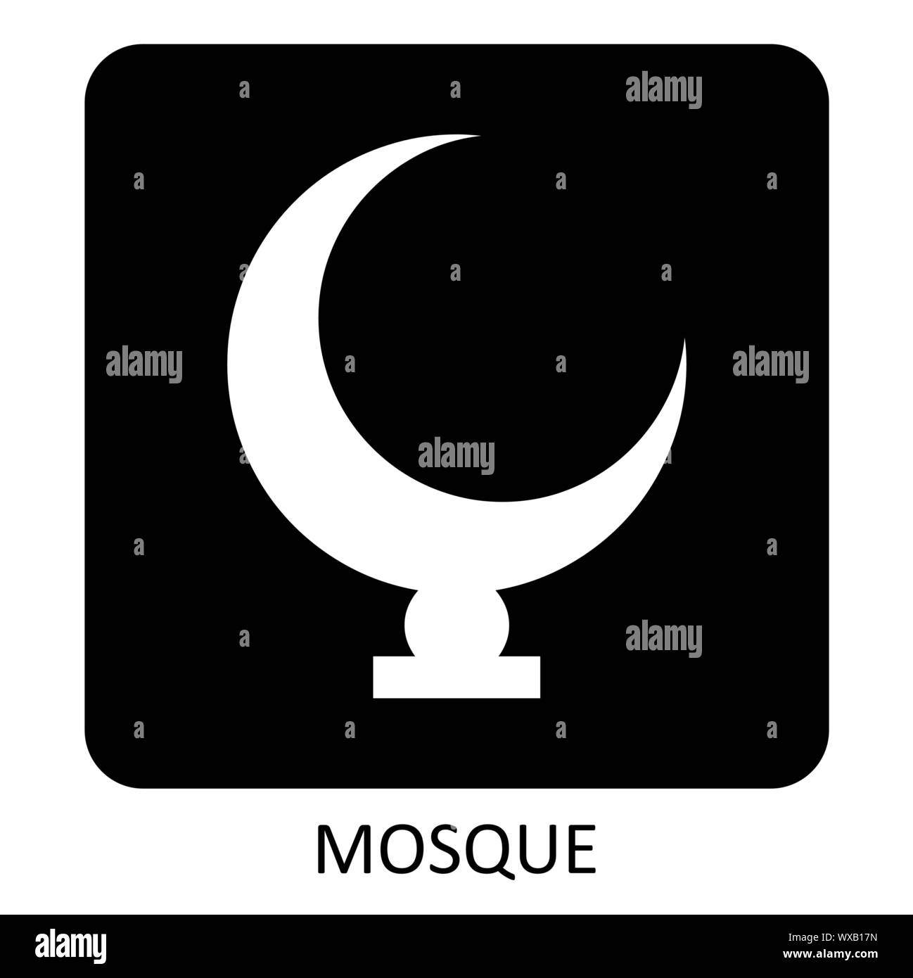 Mosque icon illustration Stock Vector Image & Art - Alamy