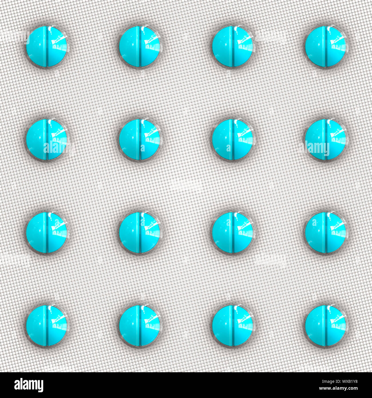 An illustration of a blue tablets background Stock Photo - Alamy