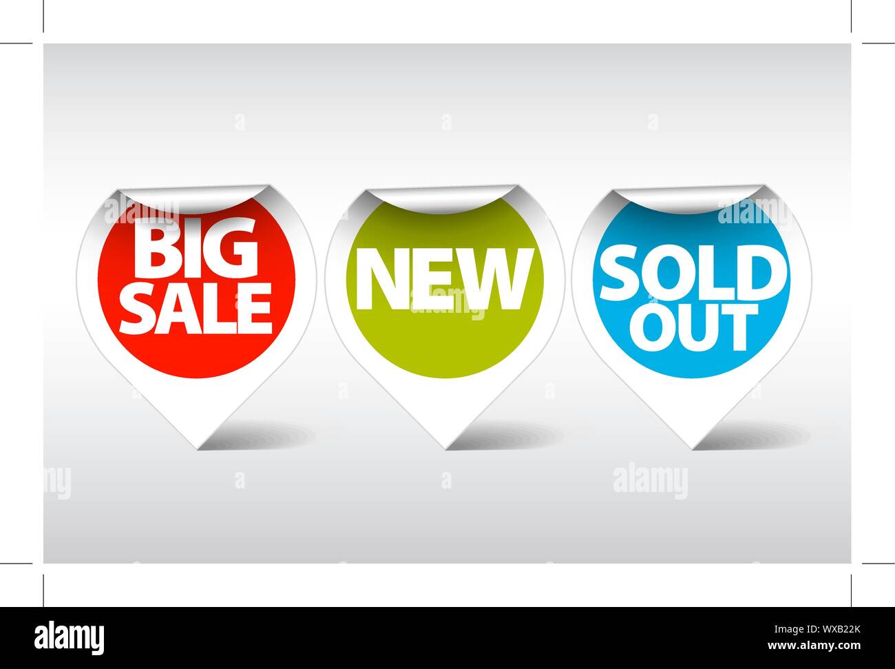 Sold out round red Stock Vector Images - Alamy
