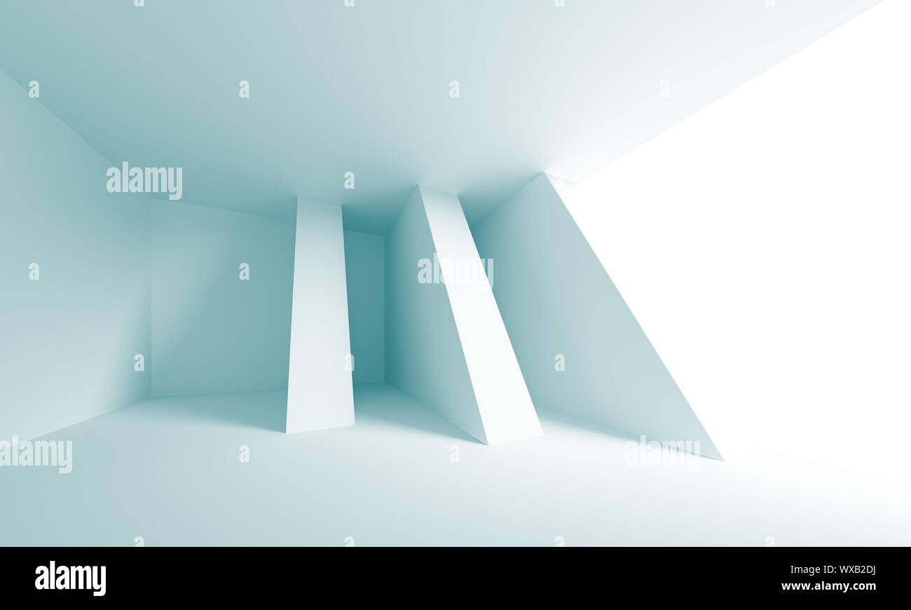 3d Illustration of Blue Creative Architectural Design Stock Photo - Alamy