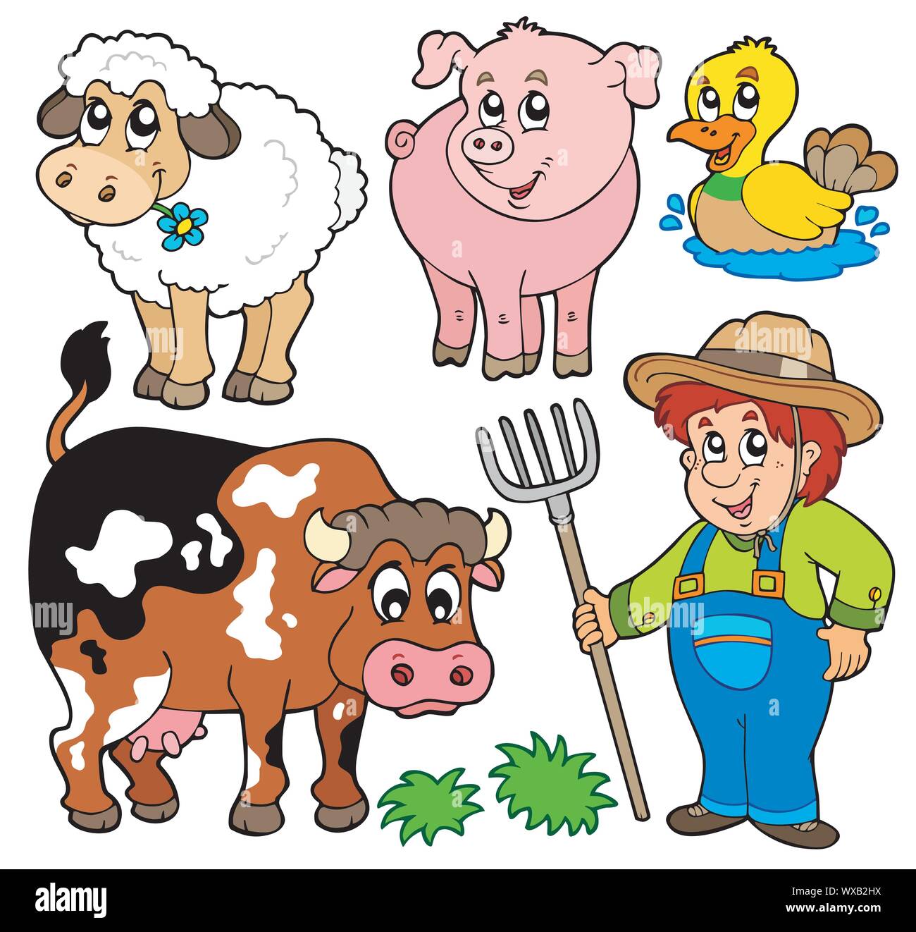 Farm cartoons collection Stock Vector Image & Art - Alamy