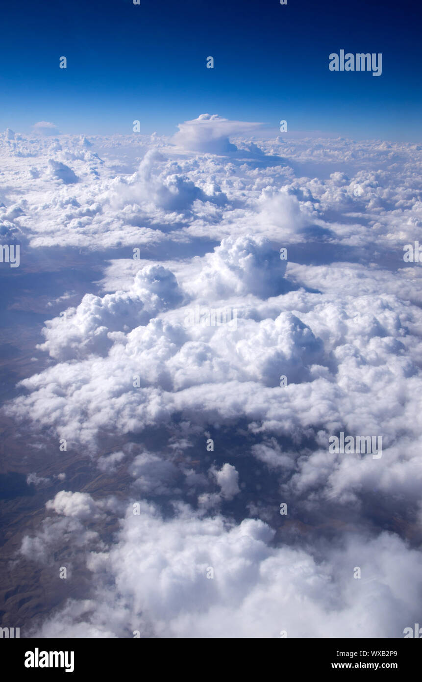 Aerial sky and clouds background Stock Photo - Alamy