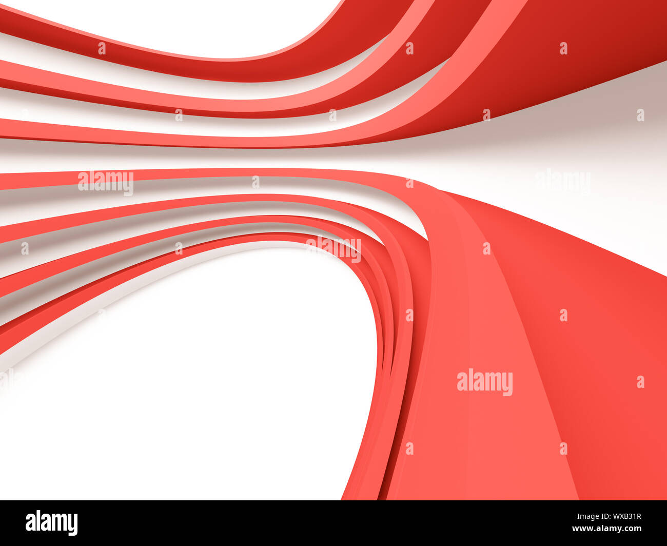 3d Illustration of Red Abstract Architecture Background Stock Photo - Alamy