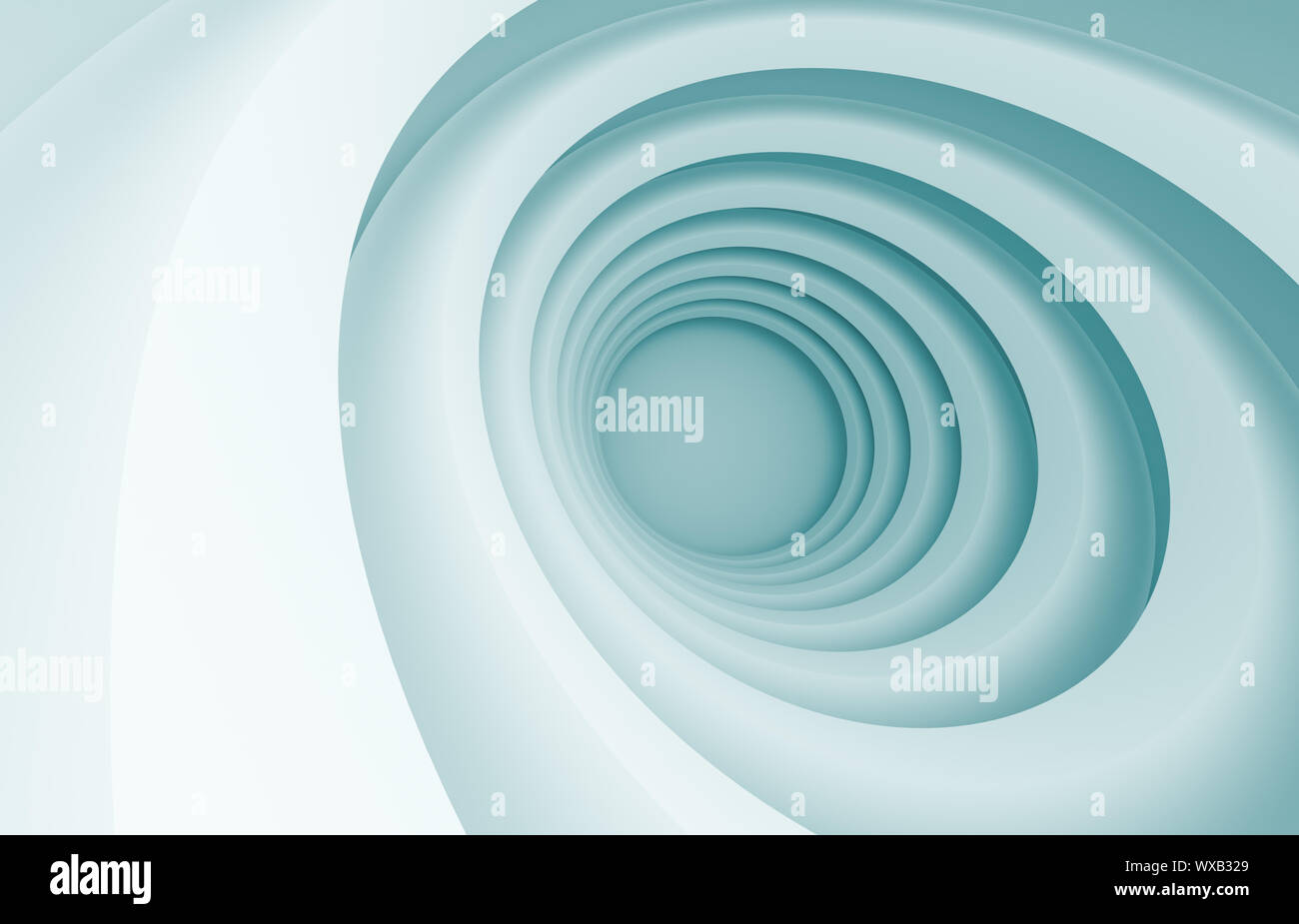 3d Illustration of Blue Abstract Architecture Design Stock Photo - Alamy