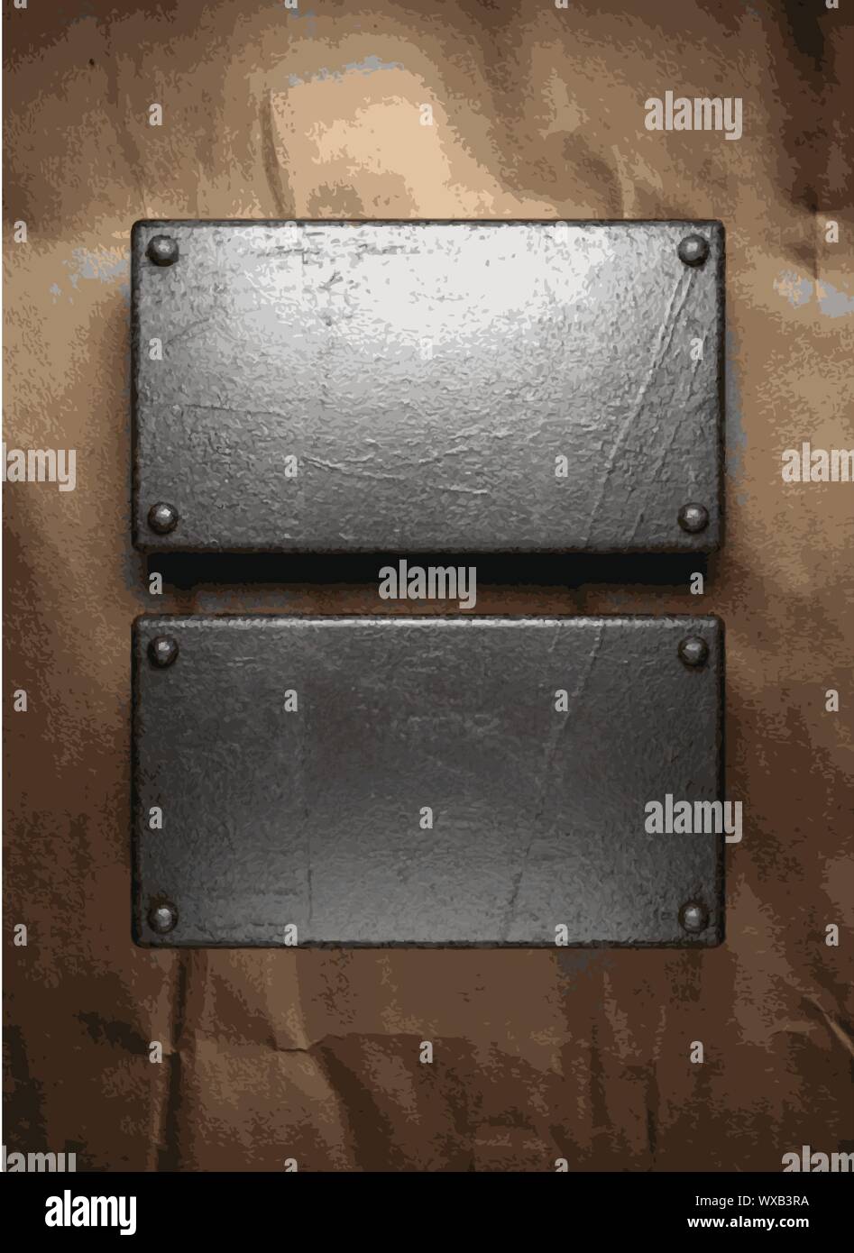 metal and paper background Stock Vector Image & Art - Alamy
