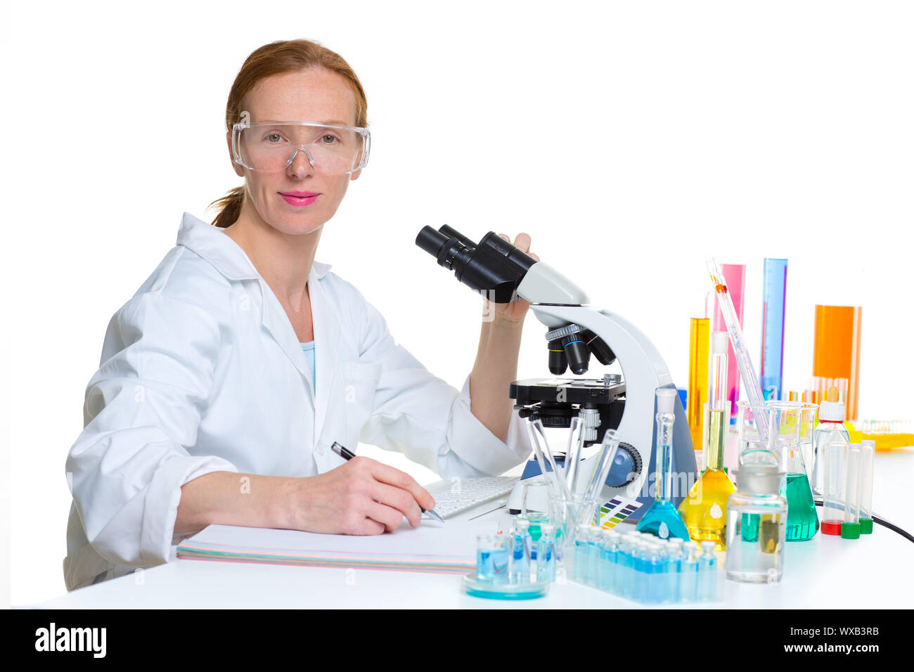 chemical laboratory scientist woman working portrait at work Stock ...
