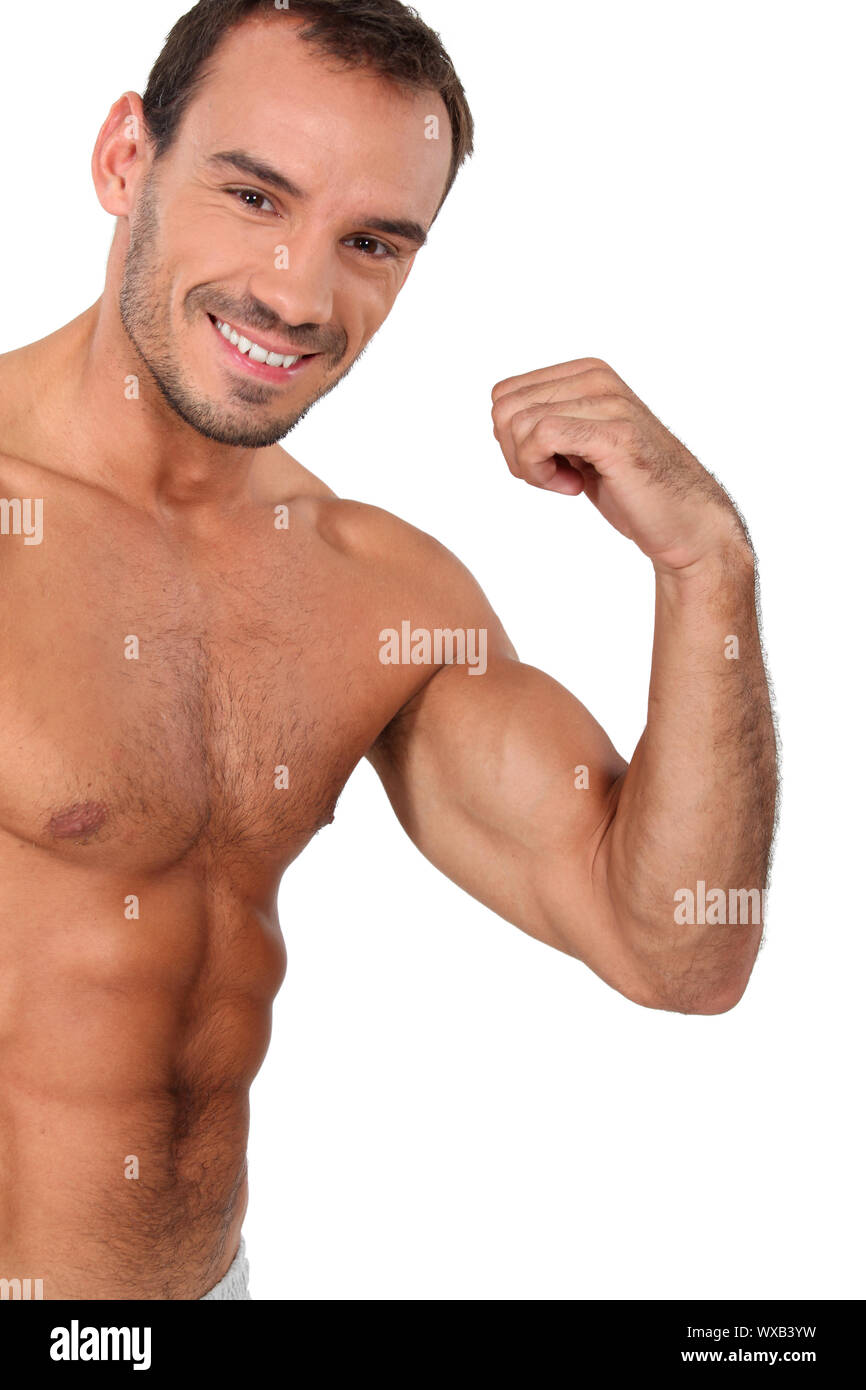 Portrait of muscular man Stock Photo - Alamy