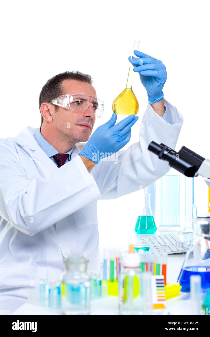 Scientist Working In Lab