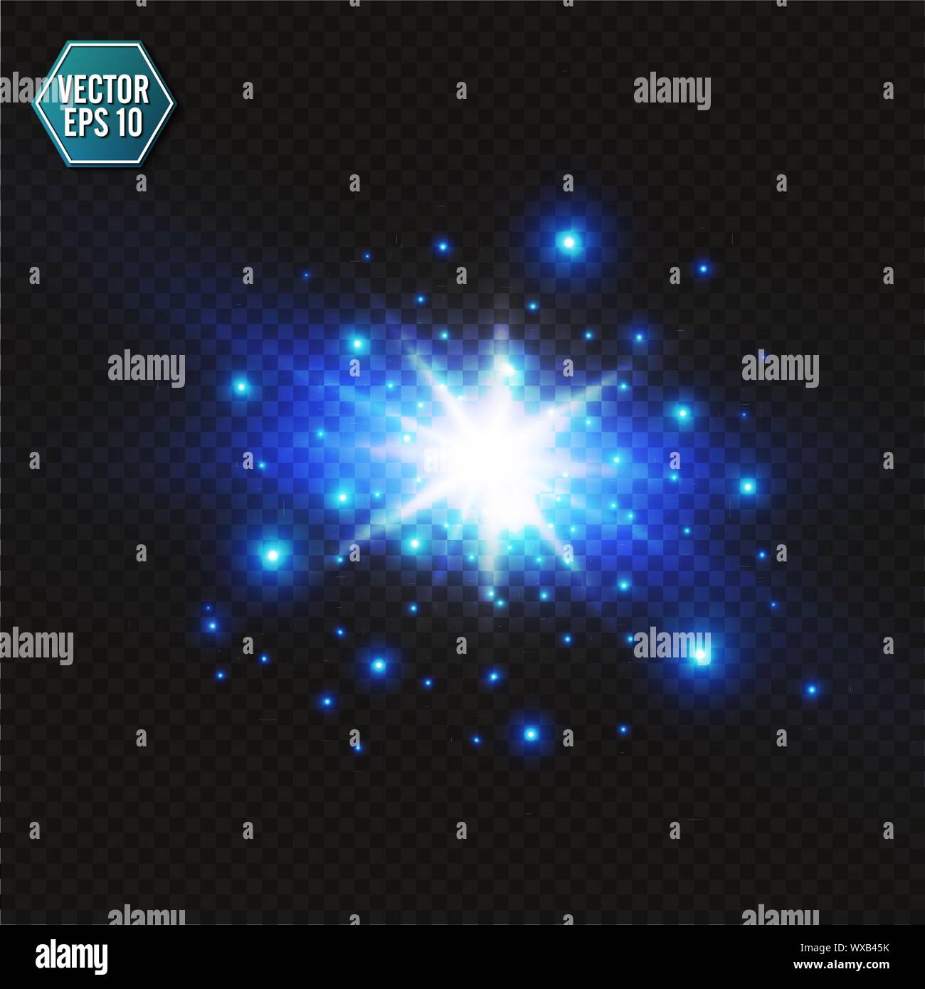 Blue color design with a burst. Vector illustration Stock Vector Image ...