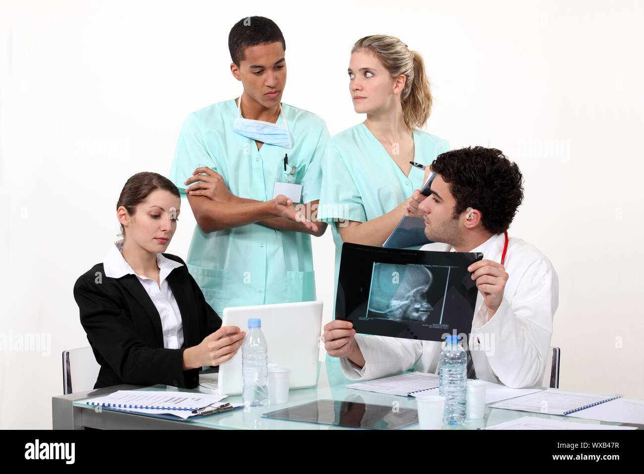 Hospital staff hard at work Stock Photo - Alamy