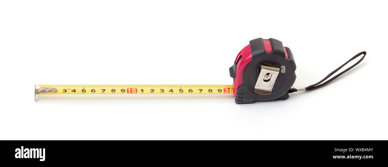 Tape Measure, isolated on white background Stock Photo - Alamy