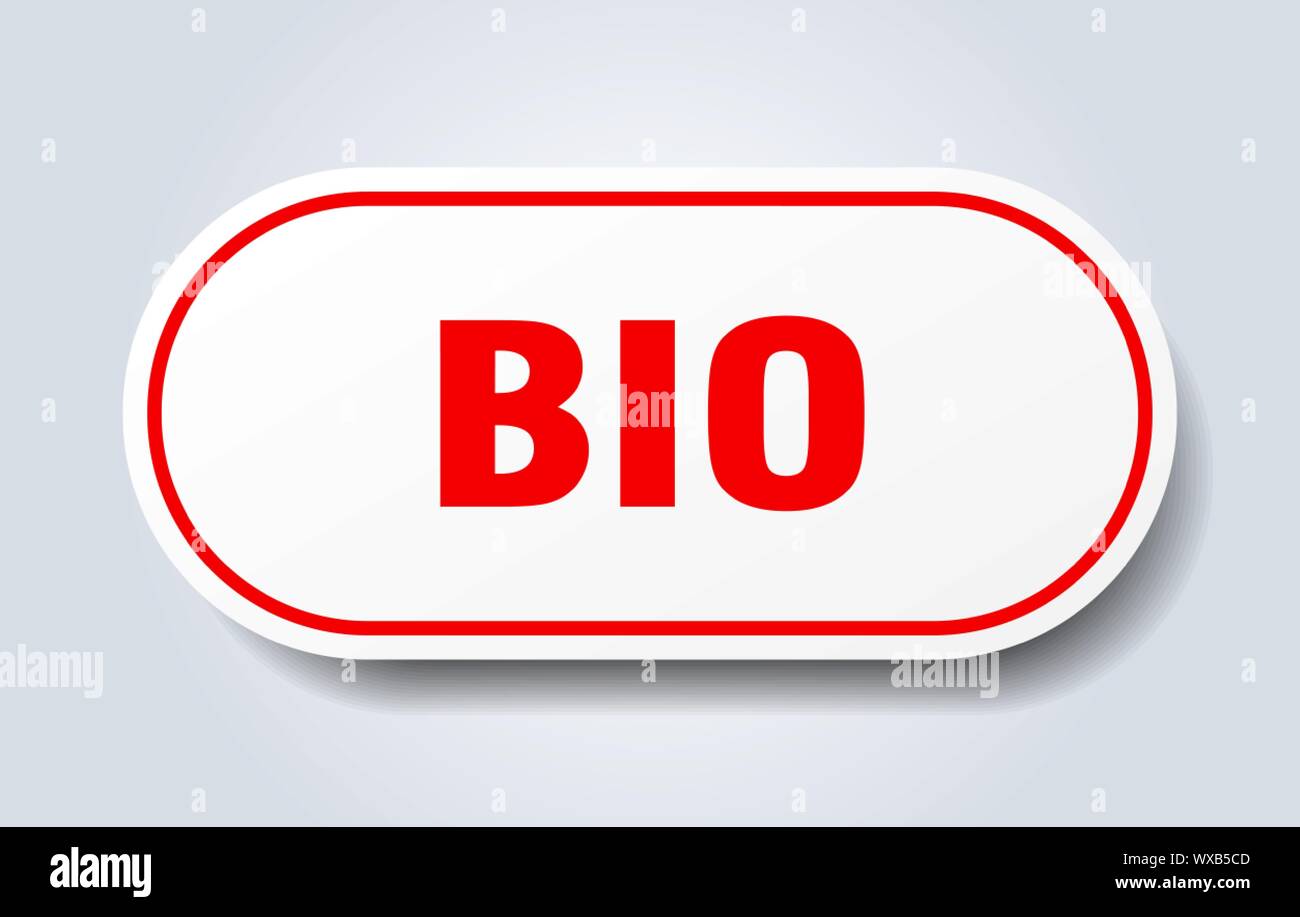 bio sign. bio rounded red sticker. bio Stock Vector Image & Art - Alamy