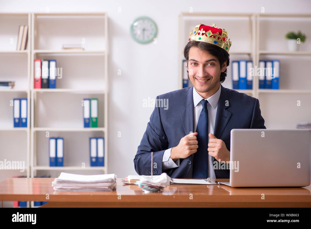 Man crown computer hi-res stock photography and images - Alamy