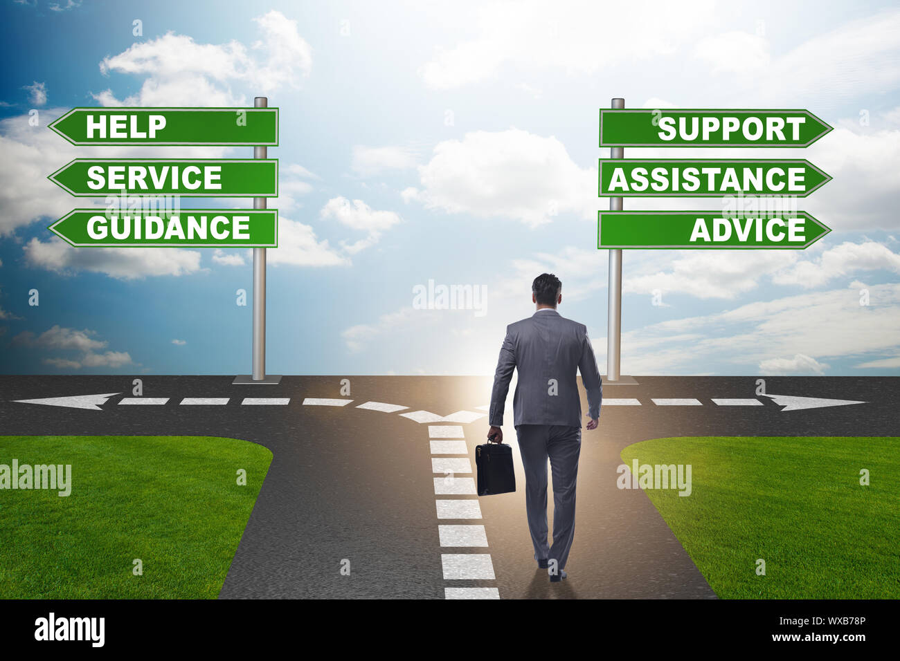Choosing the hard way hi-res stock photography and images - Alamy
