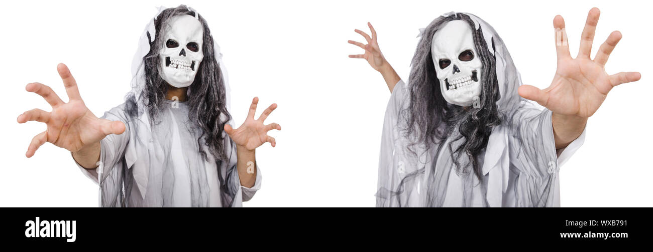 Scary man in halloween concept Stock Photo - Alamy