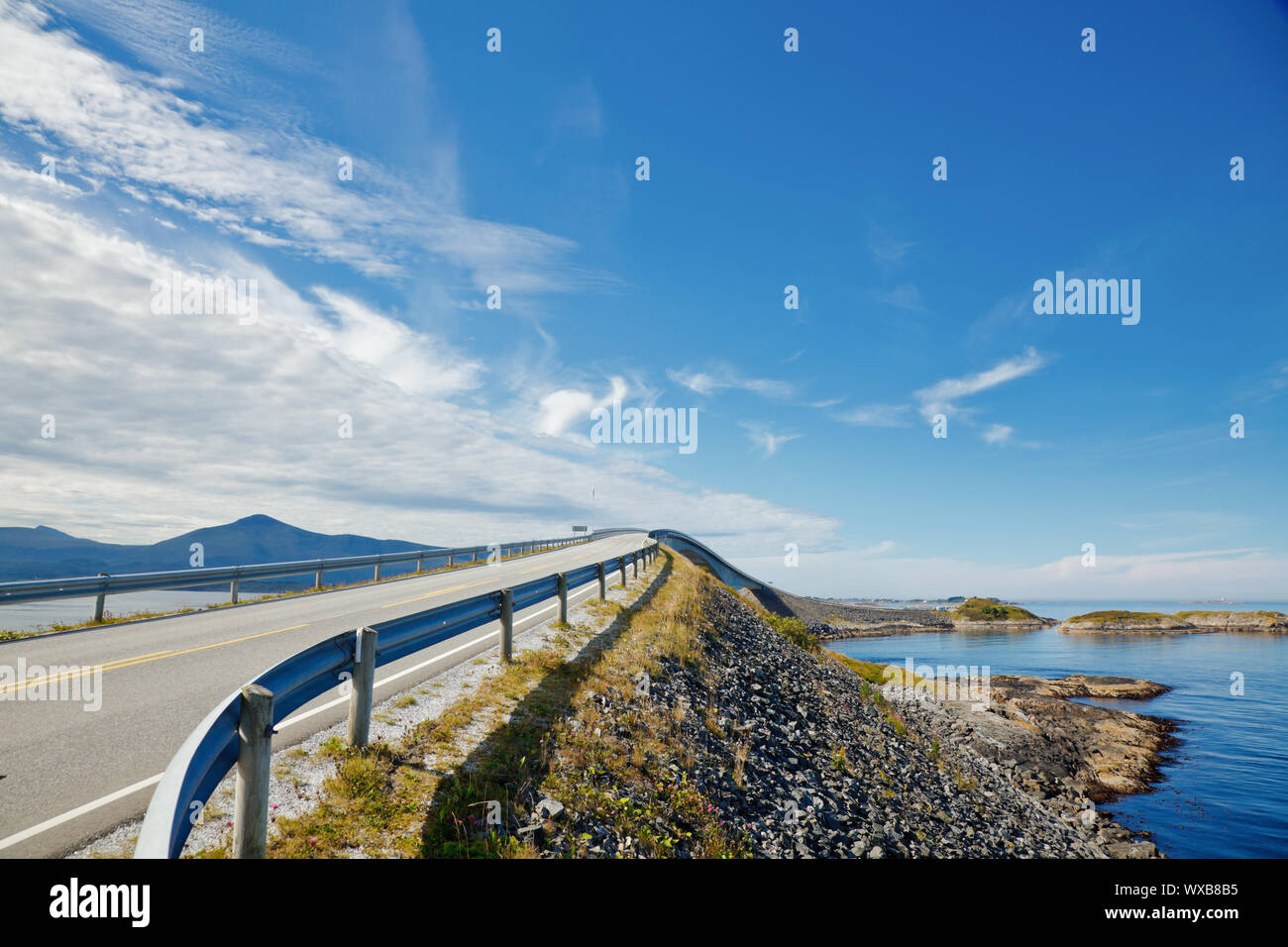 Storseisundet Bridge on the Atlantic Road in Norway Stock Photo - Alamy