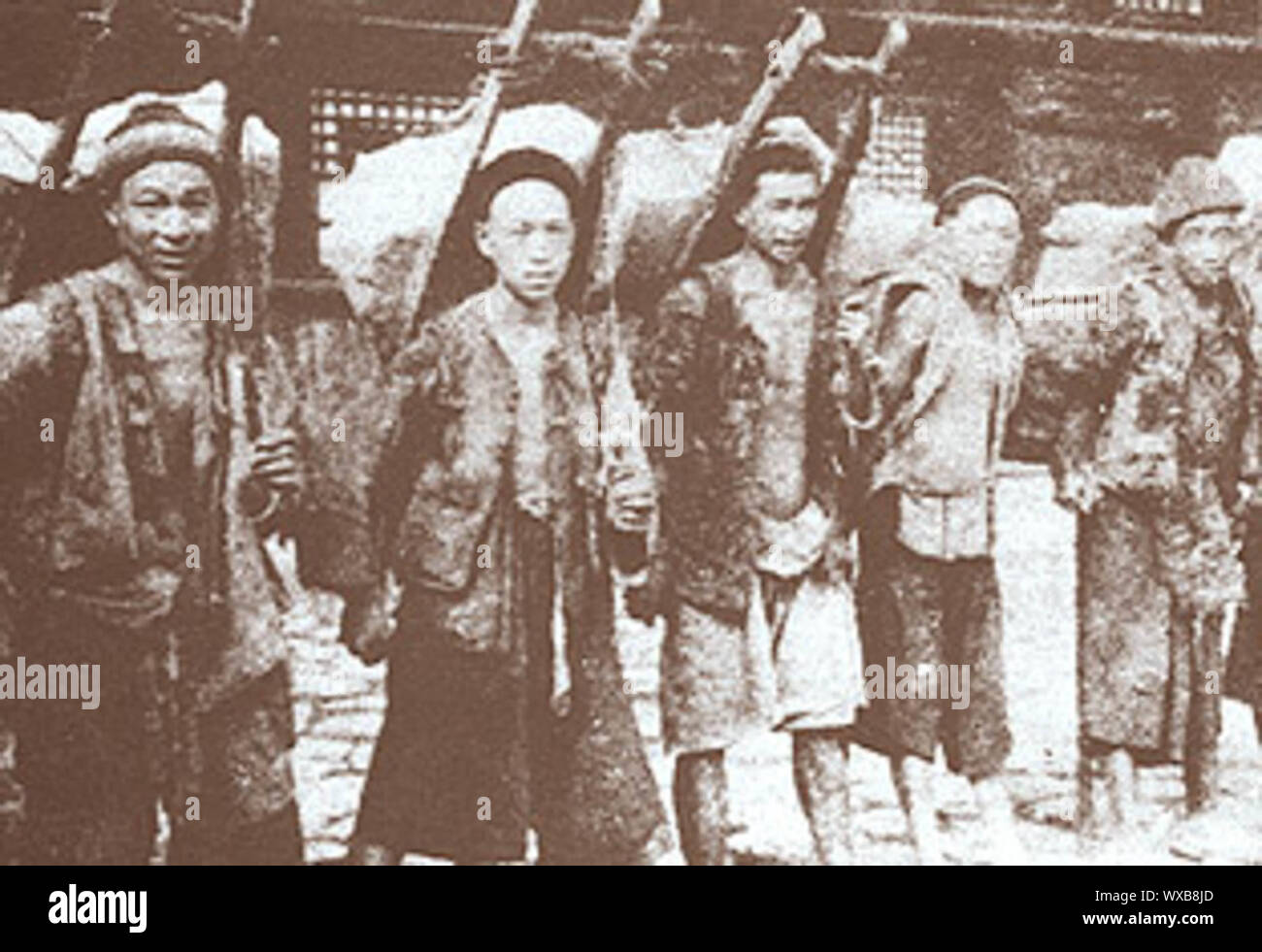 Arrival of Chinese immigrants in 1900 at Sibu Stock Photo - Alamy