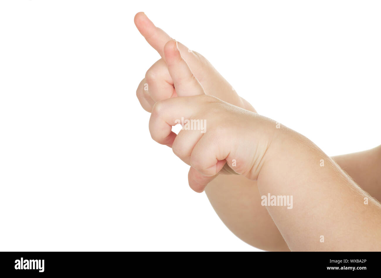 baby hand isolated on white Stock Photo - Alamy