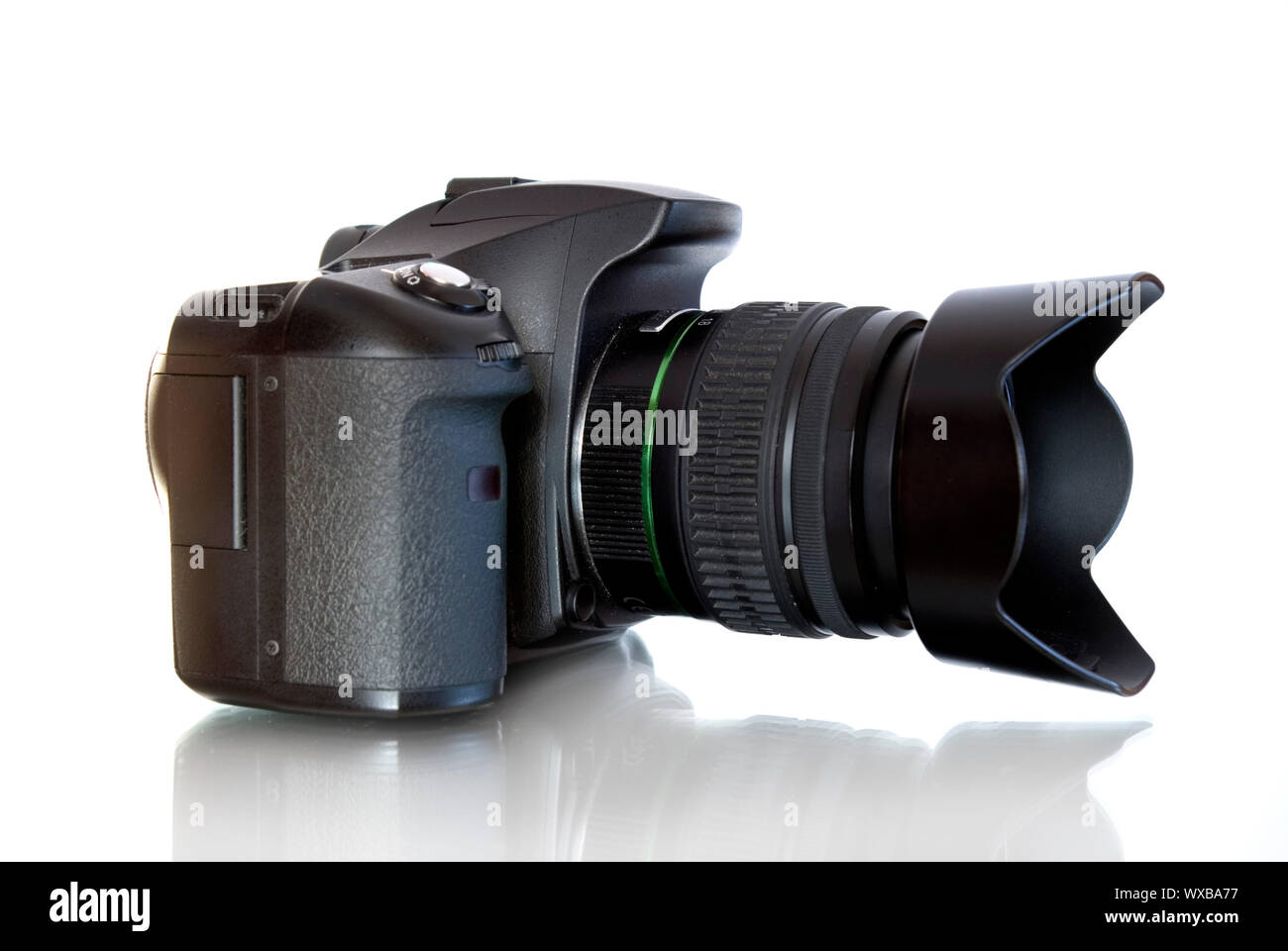 digital photo camera isolated on white Stock Photo - Alamy