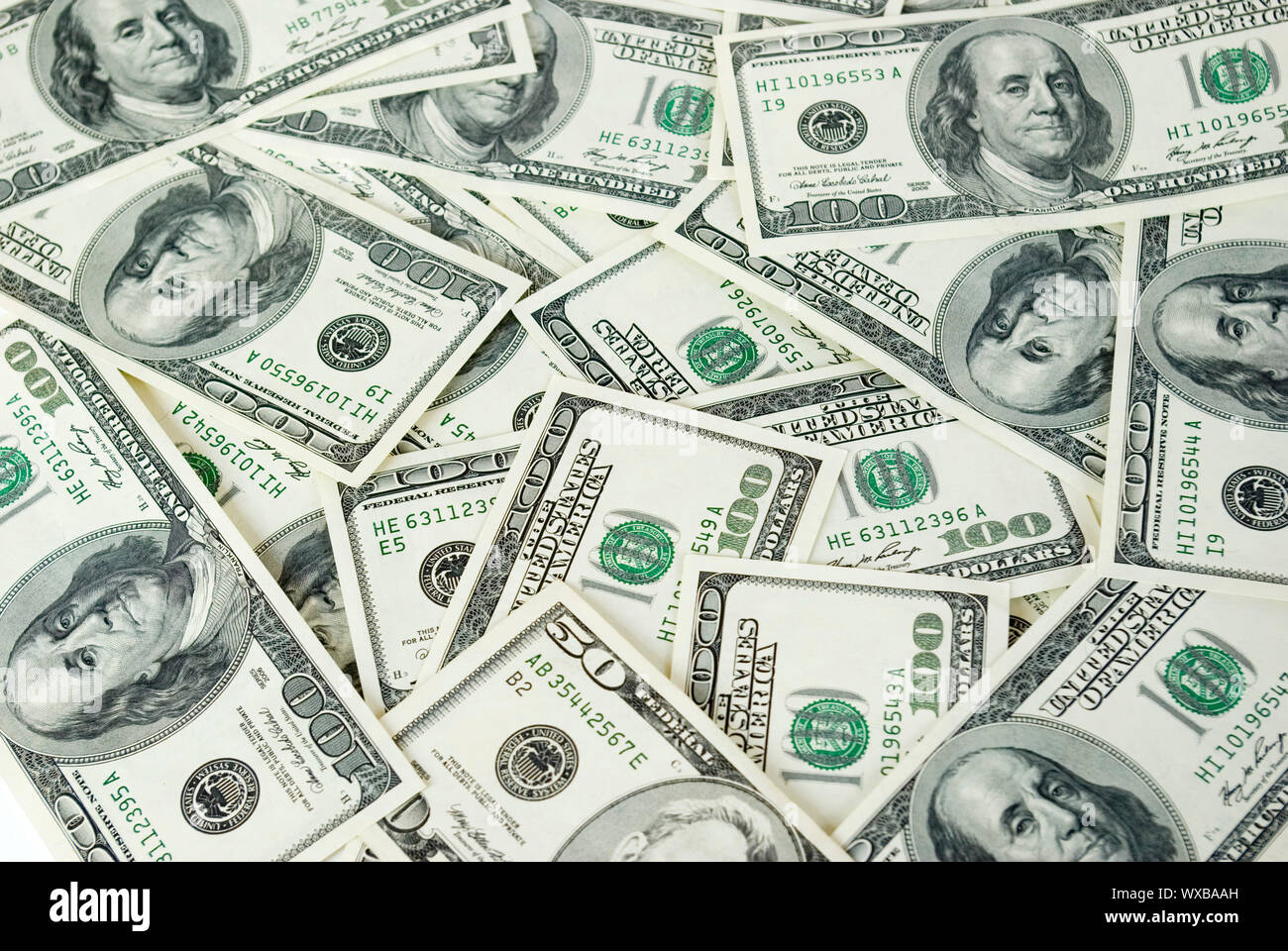 Money background from hundreds dollars Stock Photo - Alamy