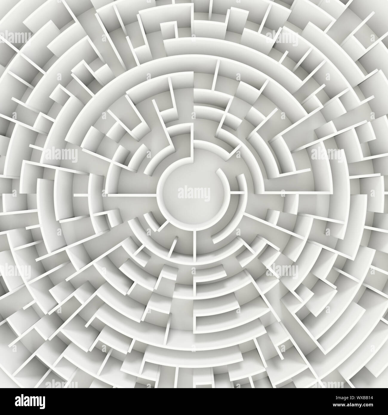 a circle maze from above Stock Photo - Alamy
