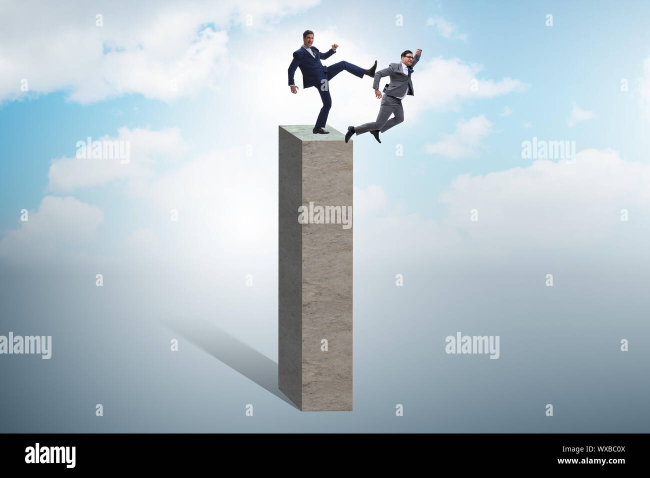 Business competition concept with two businessmen Stock Photo - Alamy