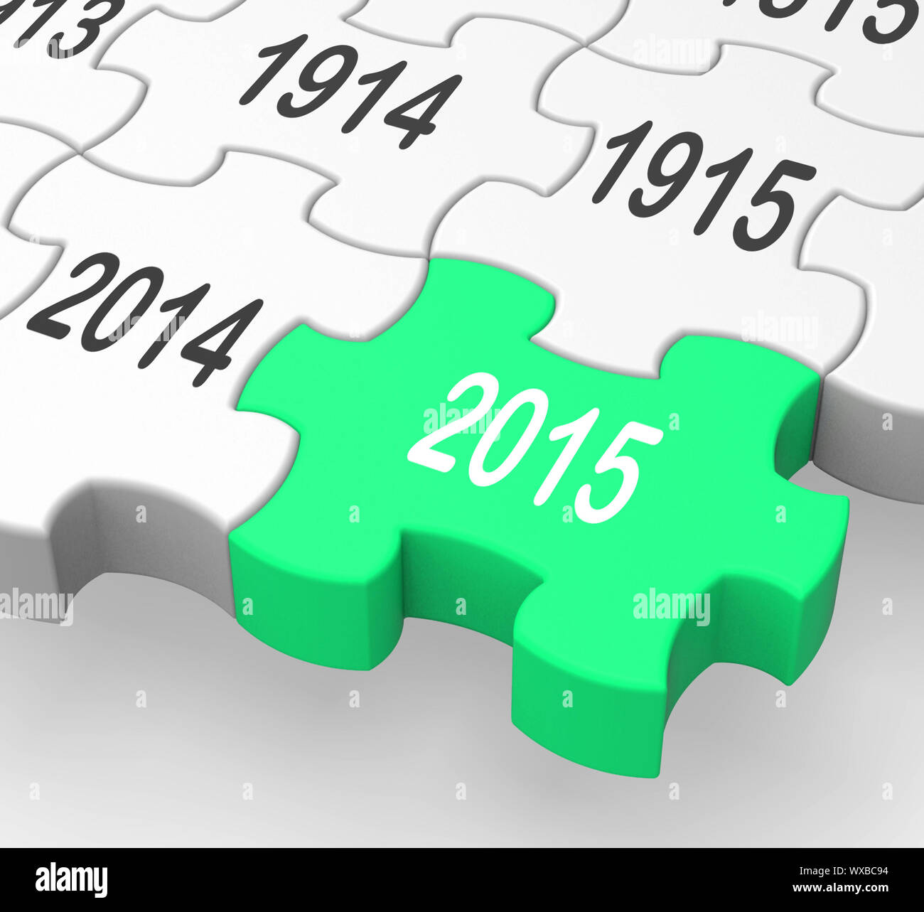 Jigsaw puzzle piece calendar hi-res stock photography and images - Alamy