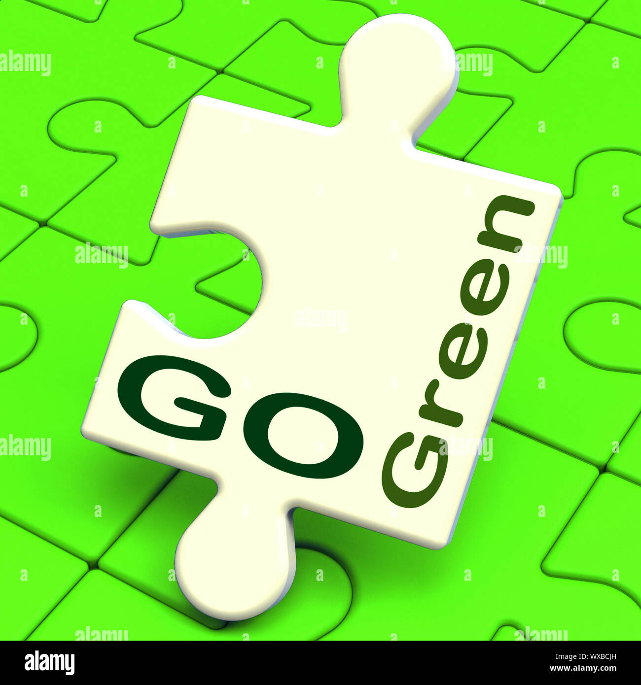 Go Green Meaning Recycling And Eco Friendly Stock Photo - Alamy
