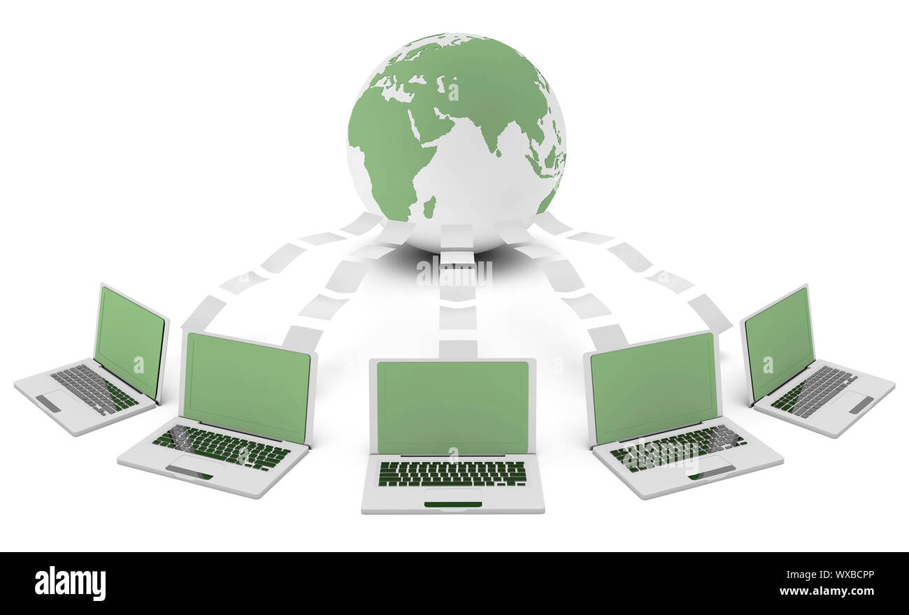 Green Technology 3d Idea as Environment Friendly Stock Photo - Alamy