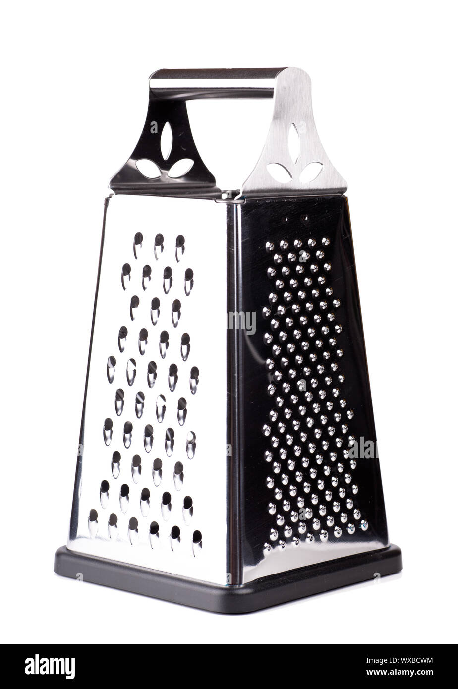 Single kitchen grater isolated over white background Stock Photo - Alamy